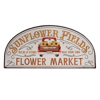 Sunflower Fields Distressed Metal Arch Sign - Bed Bath & Beyond - 36295855