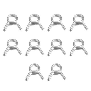 Double Wire Spring Hose Clamp, 10pcs 304 Stainless Steel 5.5mm Spring ...