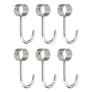 6Pcs Stainless Steel Pipe Rod Hooks Coat Hook - Bed Bath & Beyond ...