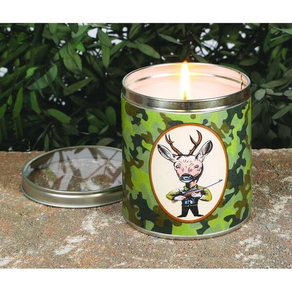 Camo Hunter Candle - Green Moss Fragrance - Woodsman Aromatherapy - Bed ...