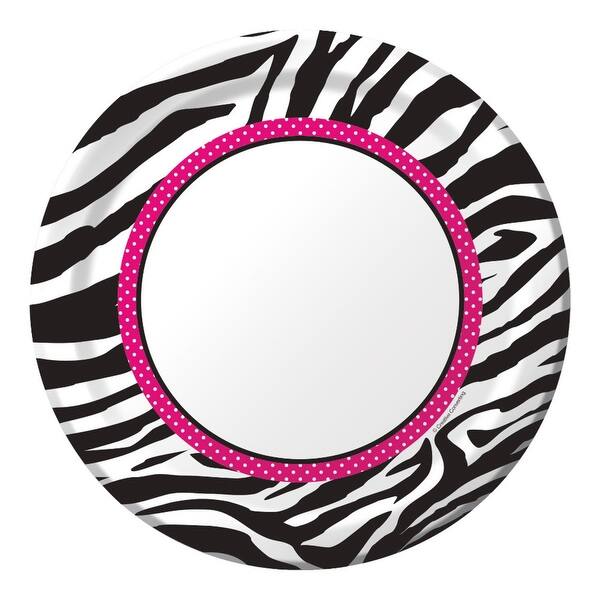 zebra paper plates