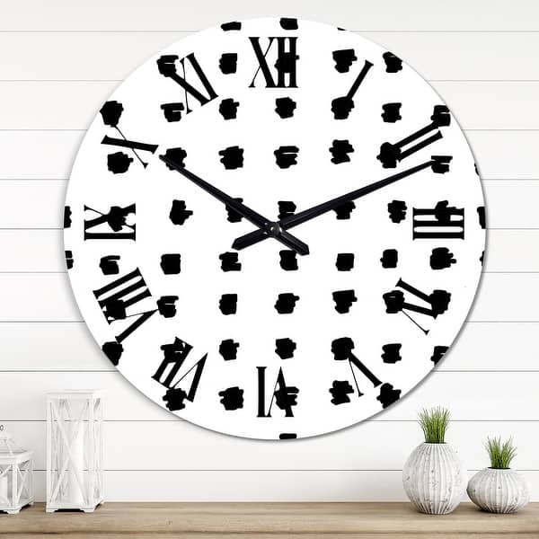 polka dot clock