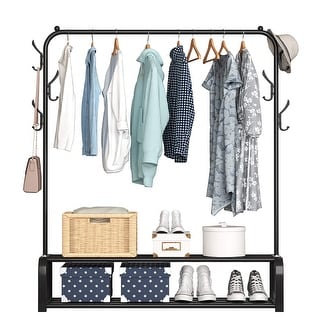Garment Rack Clothes Rack Freestanding Hanger Bedroom Clothing Rack ...