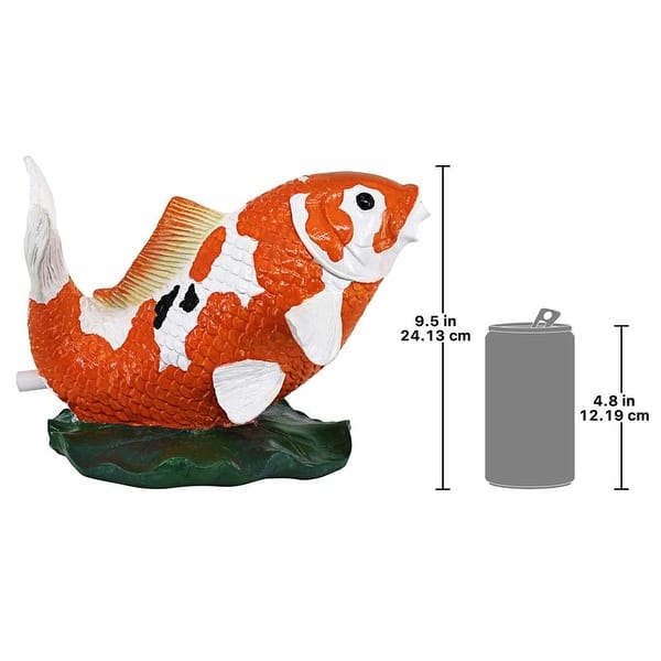 Design Toscano Kohaku Asian Koi Piped Spitter Statue - Bed Bath ...