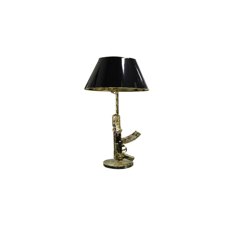 Medium Gun Table Lamp (Gold) - H36. x W20 x D20 - Bed Bath & Beyond ...