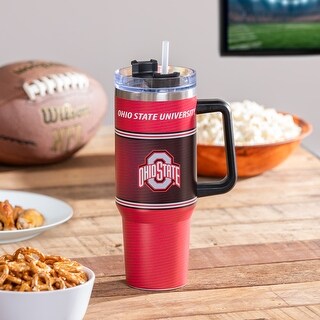 40 oz Stainless Steel Canyon Cup w/ Straw, Ohio State University - Bed ...