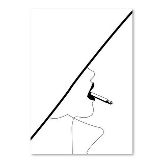 Americanflat - Kate Smokes by Explicit Design - 16"x20" Poster Art ...