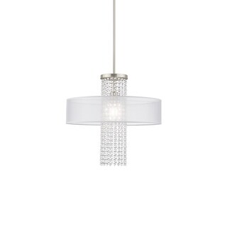 Livex Lighting Bella Vista Single Light 20" Wide Crystal Pendant - Bed ...