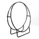 Sunnydaze Firewood Log Hoop Black Steel Easy Access Storage - Multiple ...