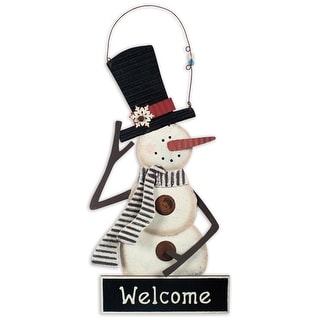 Happy Snowman Welcome Sign - Bed Bath & Beyond - 41201814
