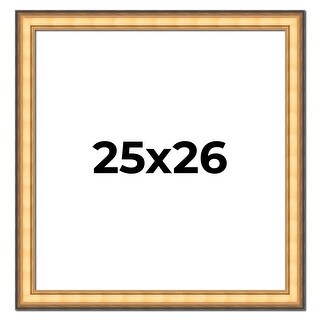 25x26 Frame Gold Plein Aire Solid Wood Picture Frame Width 2 Inches ...