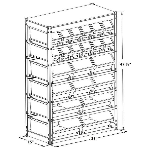 King's Rack Bin Rack Storage System Heavy Duty Steel Rack Organizer ...