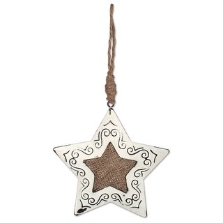 Vintage Burlap Star Ornament, Set of 4 - Bed Bath & Beyond - 34199889