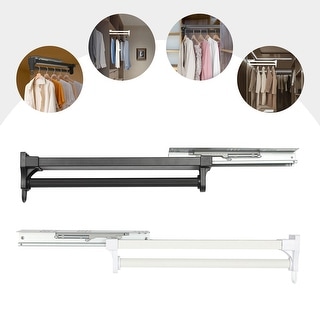Retractable Closet Pull-Out Rod Hanger - Bed Bath & Beyond - 41652874