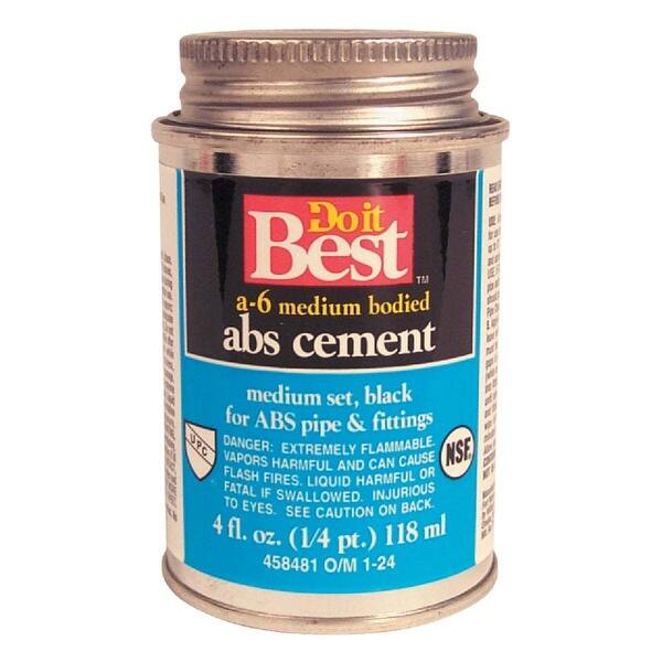 William Harvey 018502 ABS Cement, 1/4 pt Capacity - 4 Oz. - Bed Bath ...