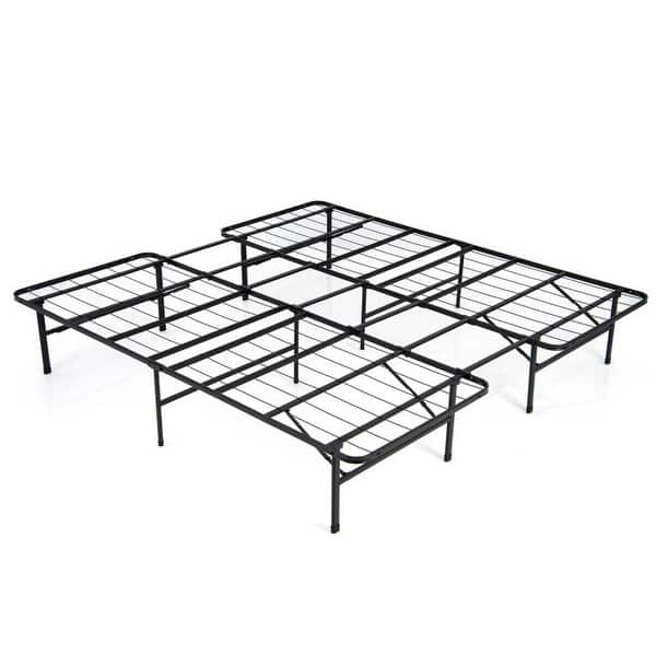 Folding Steel Platform Bed Frame for Kids and Adults - Bed Bath ...