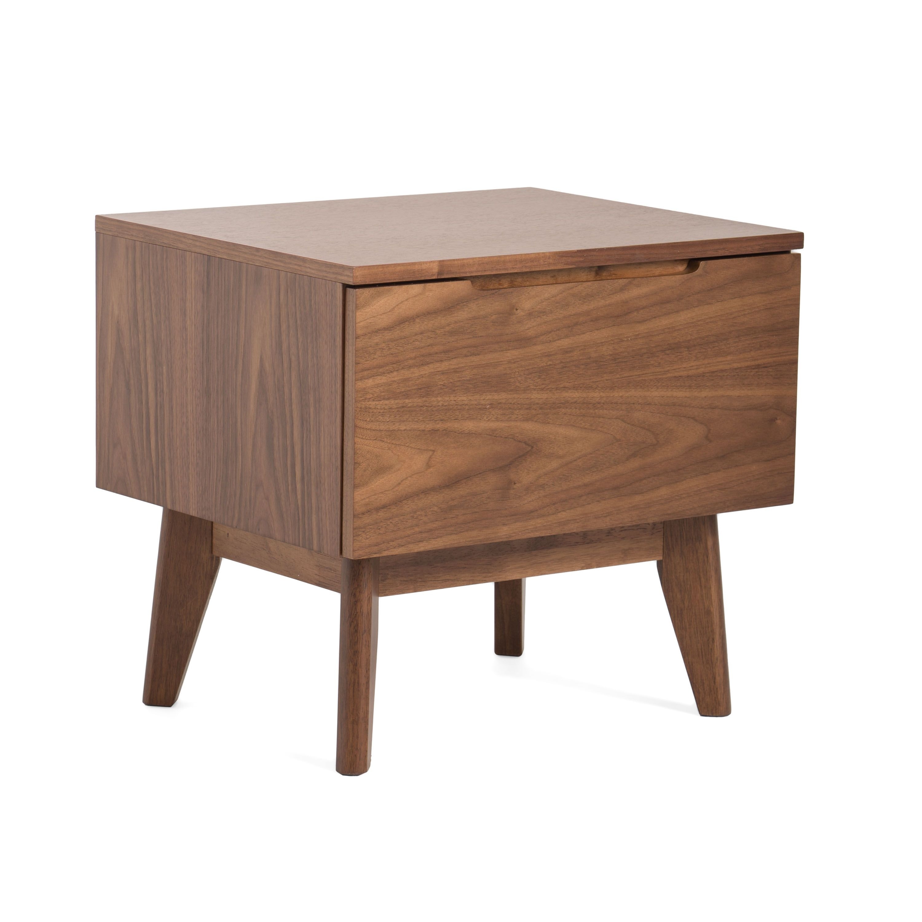 Mid-Century Modern, Walnut Finish Nightstands - Bed Bath & Beyond