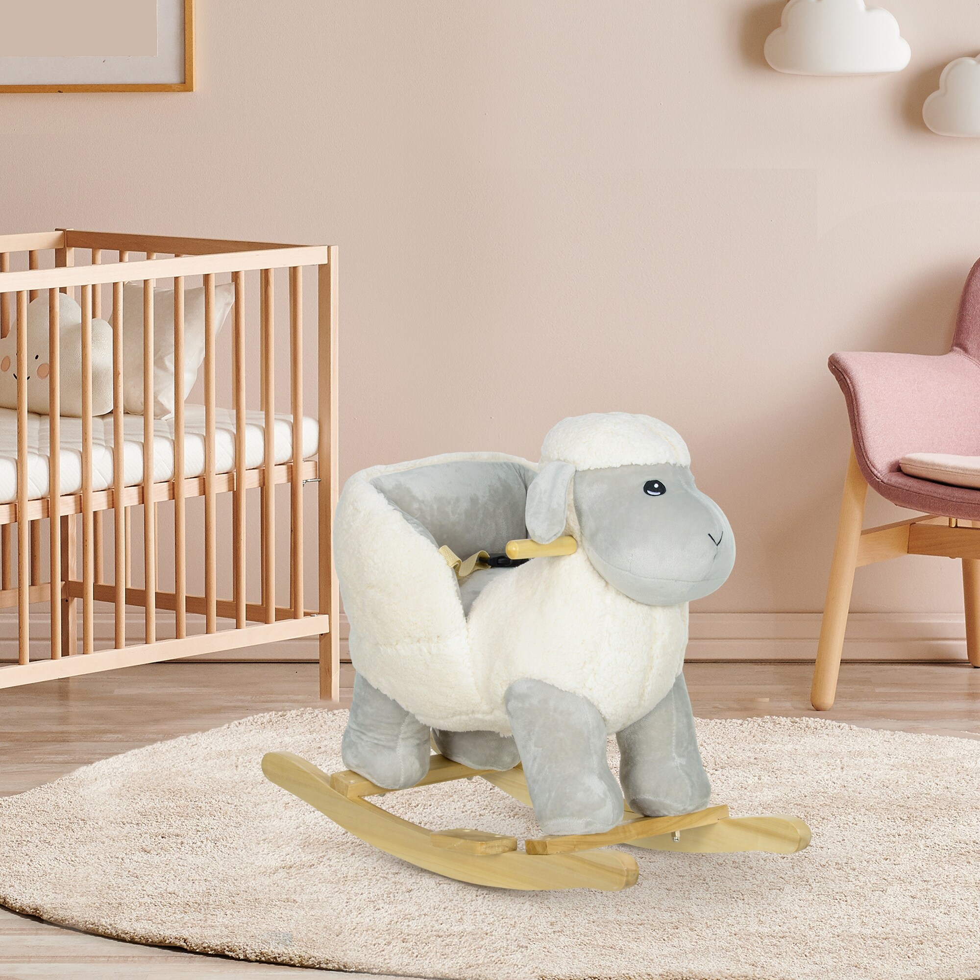 sheep rocking horse