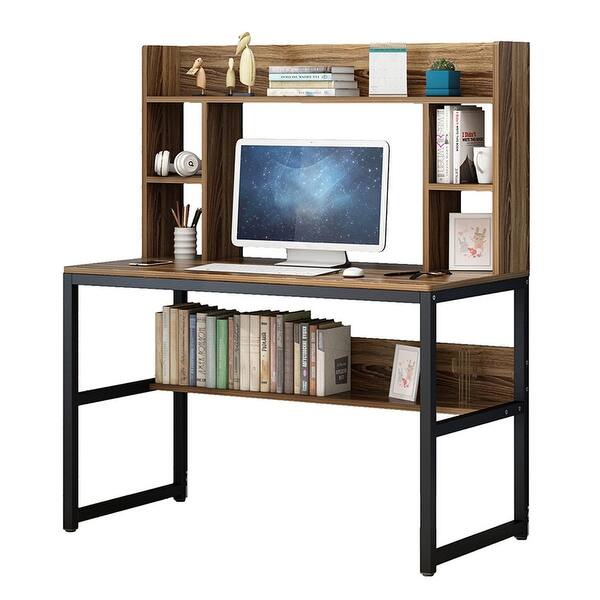 47 Inch PC Laptop Study Writing Table Bookcases Bookshelves Vogue Style ...