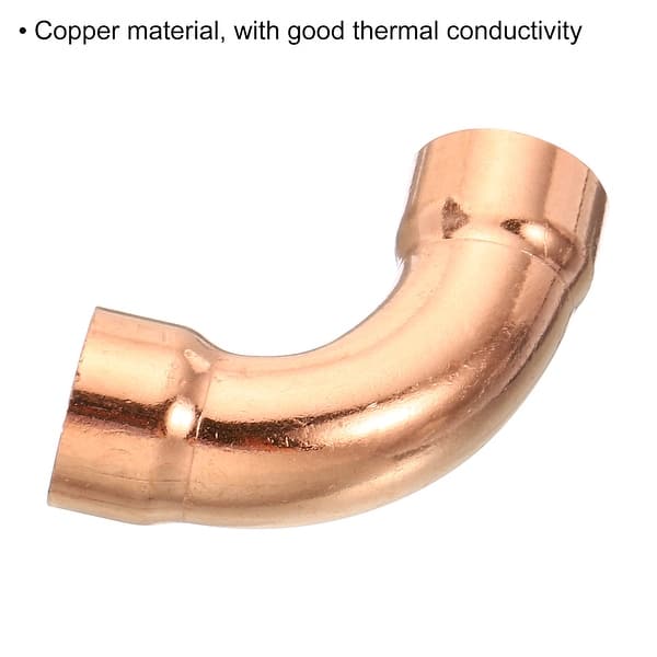 5x 1/2" Elbow Copper Pipe Fitting 90 degree Welding Plumbing Connector ...