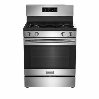 30 in. Natural Gas Range with 4 Burners, Single Oven, 18K BTU, Rear ...