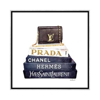 iCanvas "Stack Of Fashion Books With A Clutch Bag" by Amanda Greenwood ...