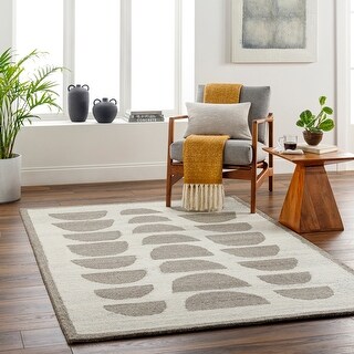 Zea Handmade Modern Wool Rug - Bed Bath & Beyond - 37094945