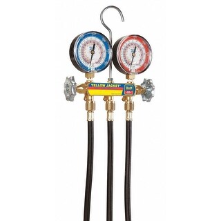 Yellow Jacket Mechanical Manifold Gauge Set,2-Valve 42044 - 1 Each ...