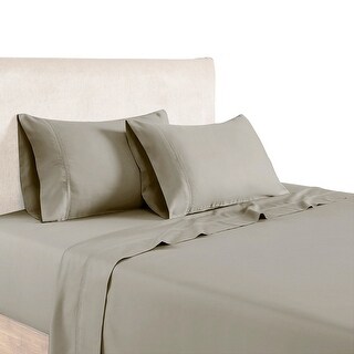Tulsa 1200 Thread Count 6 Piece Queen Sheet Set The Urban Port, Silver ...