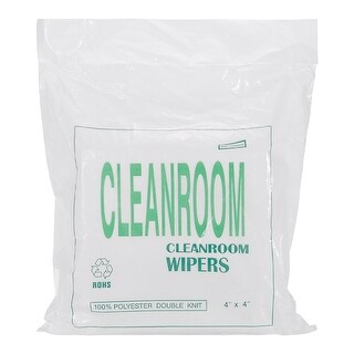 Clean Room Wiper 4"x4" Double Knit Polyester Cold Cut Sealed Edge 1004S ...