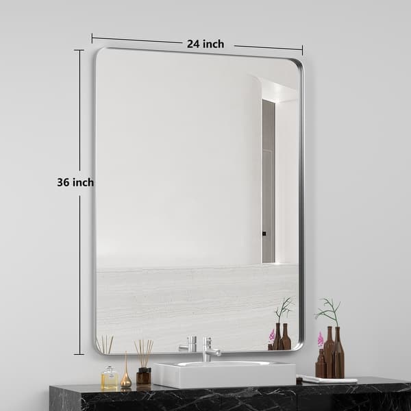 Stainless Steel Rectangular Mirror, Bathroom Mirror, Dressing Mirror ...