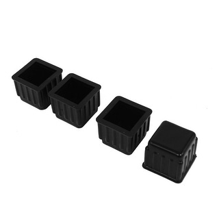 Office Rubber Square Furniture Desk Chair Table Foot Cover Protectors ...