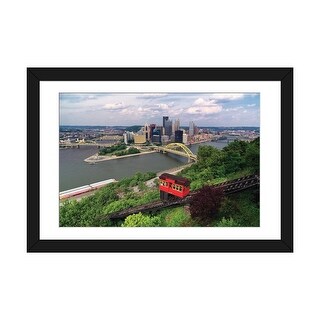 iCanvas "Red Railway Car On The Duquesne Incline, Pittsburgh ...