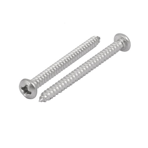 M3.5x40mm 304Stainless Steel Phillip Round Pan Head Self Tapping Screw ...
