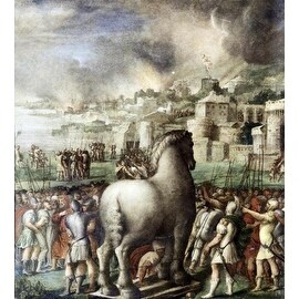 Trojan Horse by Niccolo Abbate Animals Art Print - Bed Bath & Beyond ...