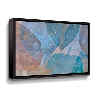 Dye Print Hosta Periwinkle Blue Gallery Wrapped Floater-framed Canvas ...