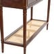 Acacia Wood Console Table with Cane Shelf - Bed Bath & Beyond - 35793746