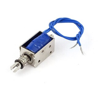 Unique Bargains RM-0830 DC 12V 700mA 100g/10mm Plunger Return Open ...