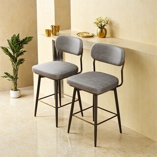 360 ° Rotating Bar Chair Bar Stool set of 2,with Leather Cushions - Bed ...