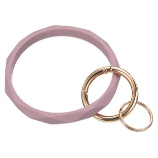 Key Ring Bracelet, Silicone Keychain Diamond Shaped Wrist Keyrings ...