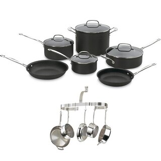 Cuisinart Chef's Classic Nonstick 10 Pcs Cookware Set with Rack - Bed ...