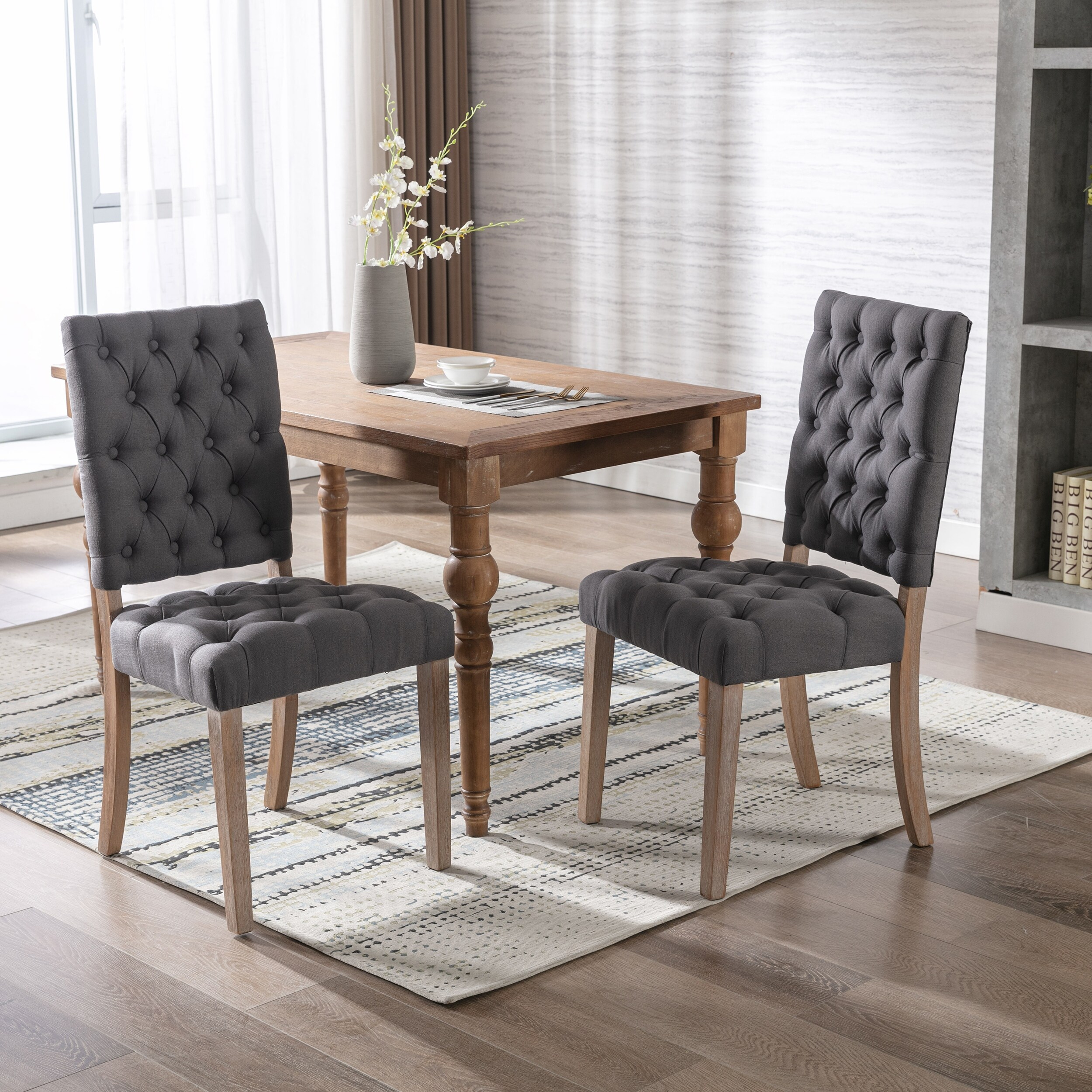 Upholstered, Linen Stackable Dining Chairs - Bed Bath & Beyond