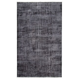 ECARPETGALLERY Hand-knotted Color Transition Black Wool Rug - 5'5 x 9'3 ...