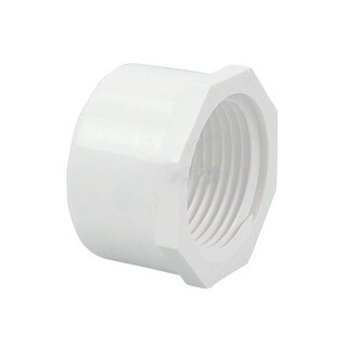 2 in. White Plastic PVC Cap - Bed Bath & Beyond - 39110641