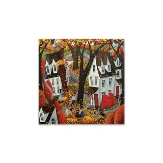 Autumn Day Fun Print On Acrylic Glass by Debbie Criswell - Bed Bath ...