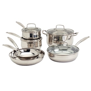 Denmark 10pc Stainless Steel Cookware Set - Bed Bath & Beyond - 38975536