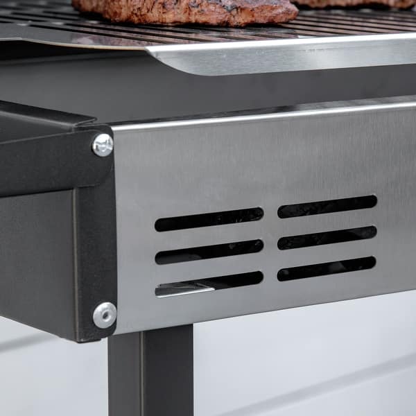 Outsunny BBQ Rotisserie Grill Roaster Charcoal Spit Roasting Machine ...