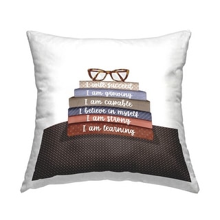 Stupell Inspirational Bookstack Phrases Design by Saba Rauf - Bed Bath ...