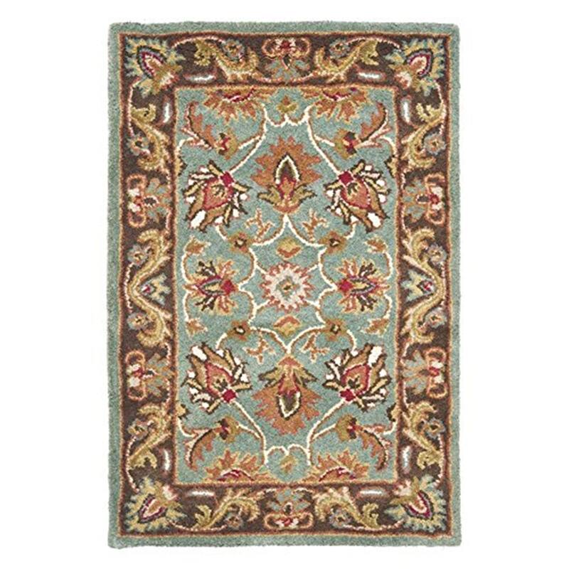 Renaissance Romance Area Rug - Wool Living Room Rug - Modern Floral ...