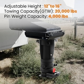 Adjustable Cushioned 5Th Wheel To Gooseneck Adapter - C5G1216 - Bed ...